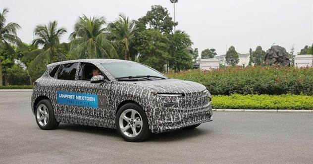 VinFast test runs electric car for launch at US show