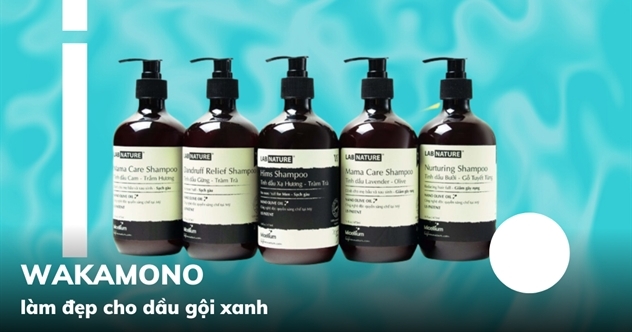 Wakamono làm đẹp cho dầu gội xanh