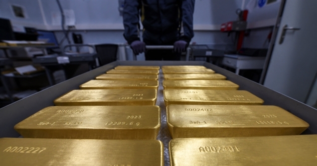 Mỹ có trữ lượng vàng lớn nhất thế giới với 8.133 tấn